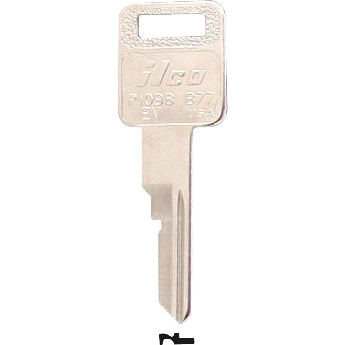 ILCO GM Nickel Plated Automotive Key, B77 (10-Pack) - Riverton, UT ...